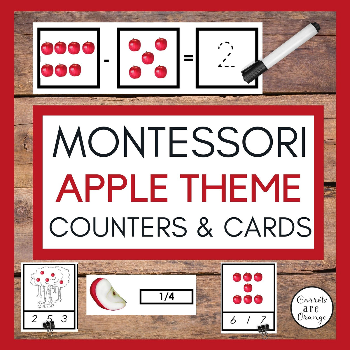 Apple Math Activities | Printables by Carrots Are Orange