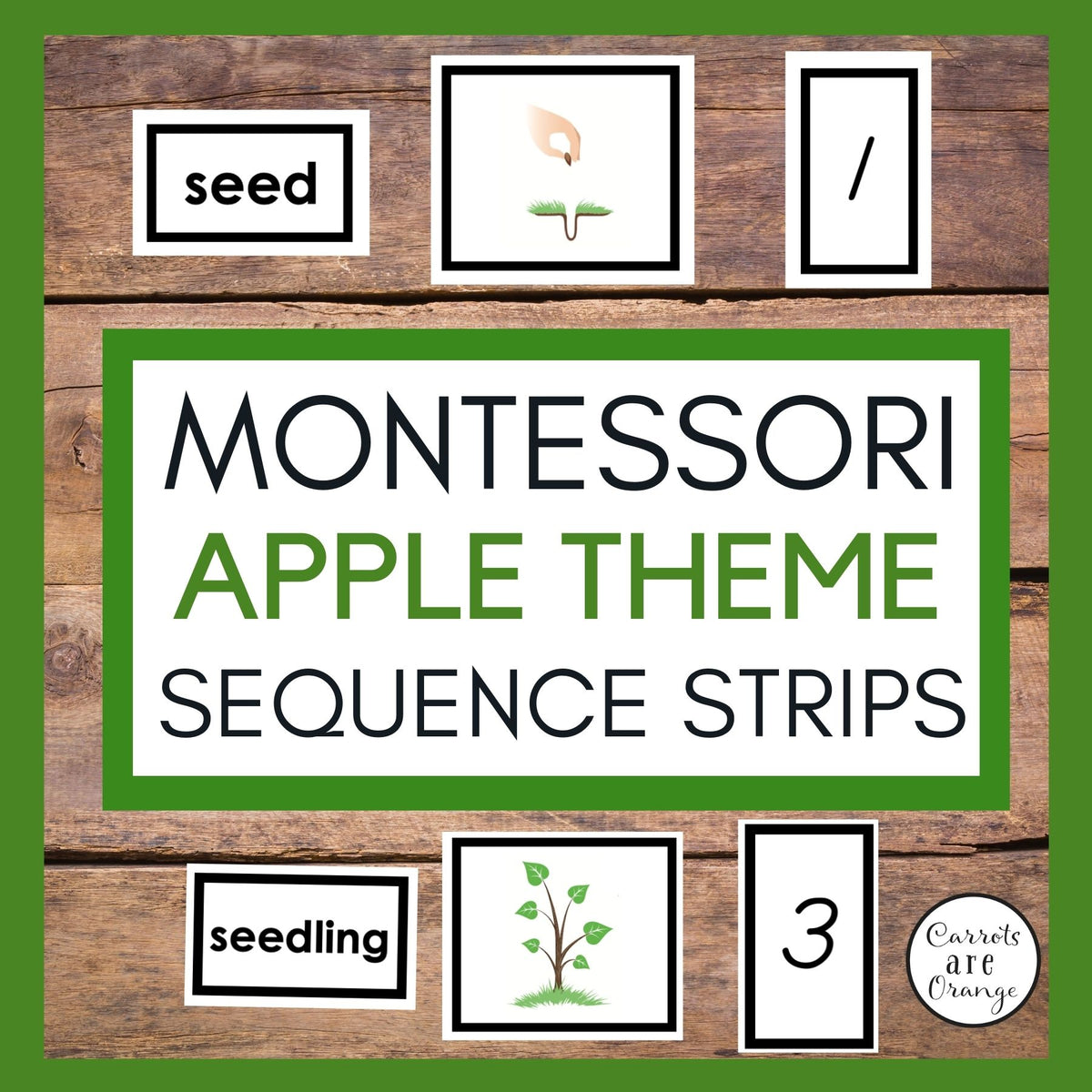 [Language] Sequencing Strips - Apple Theme | Printables by Carrots Are ...