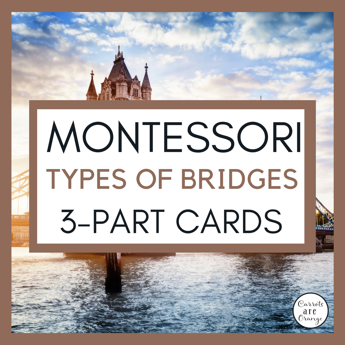🌉 Montessori 3 Part Cards - Types of Bridges | Printables by Carrots ...