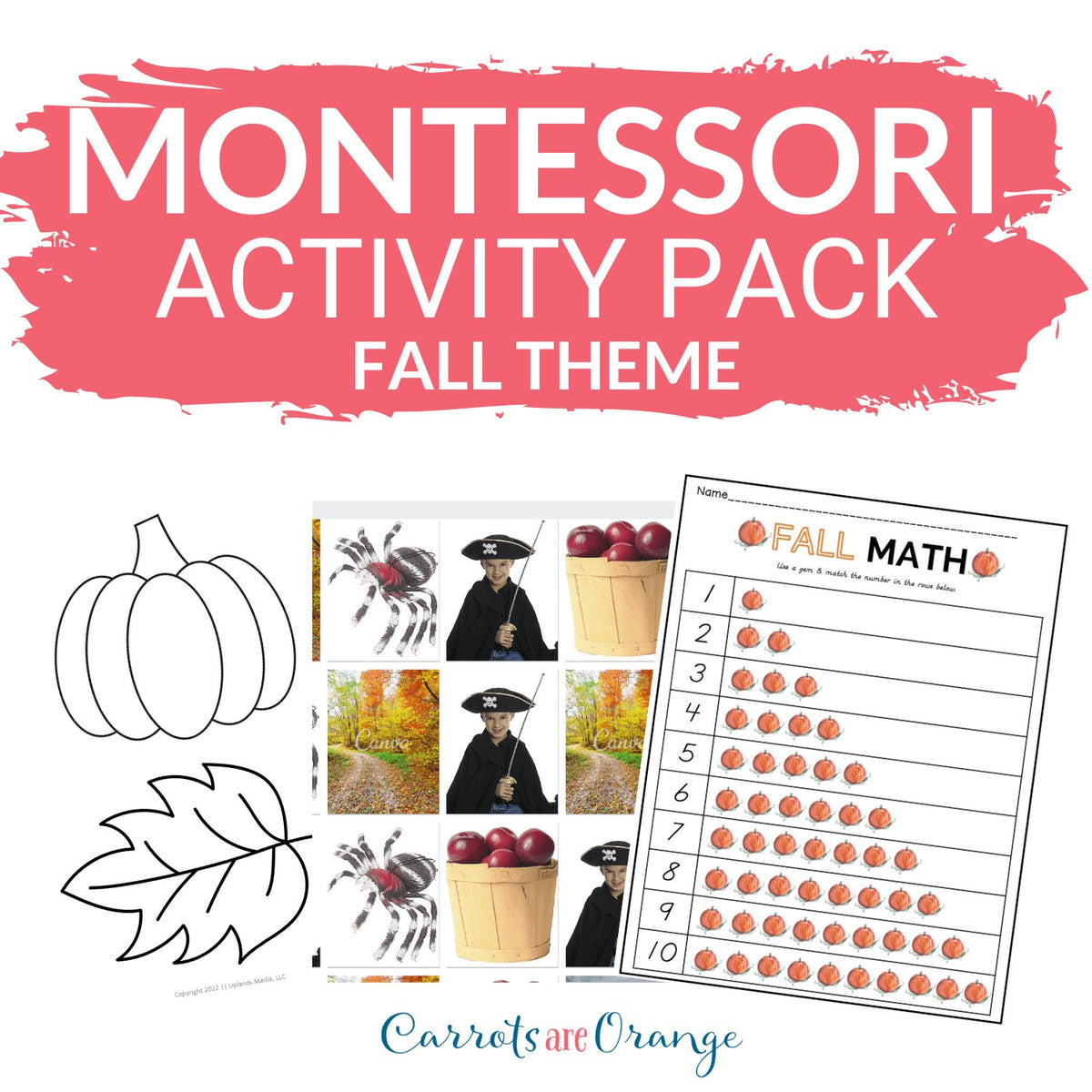 [Activities Pack] Fall Theme | Printables by Carrots Are Orange
