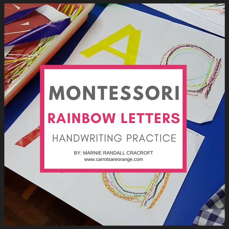 [Bundle] Rainbow Letters | Printables by Carrots Are Orange