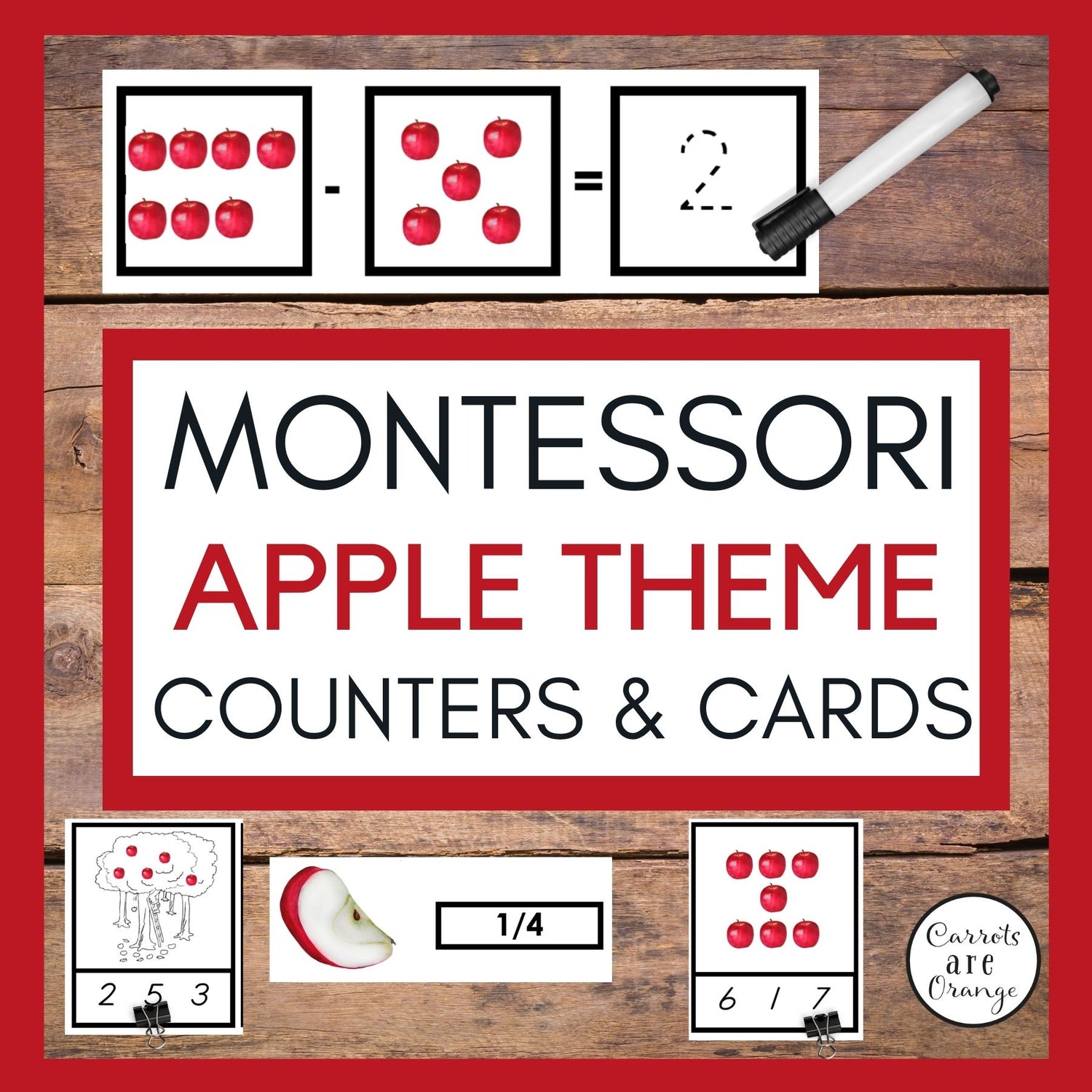 [Math] Apple Theme Activities | Printables by Carrots Are Orange