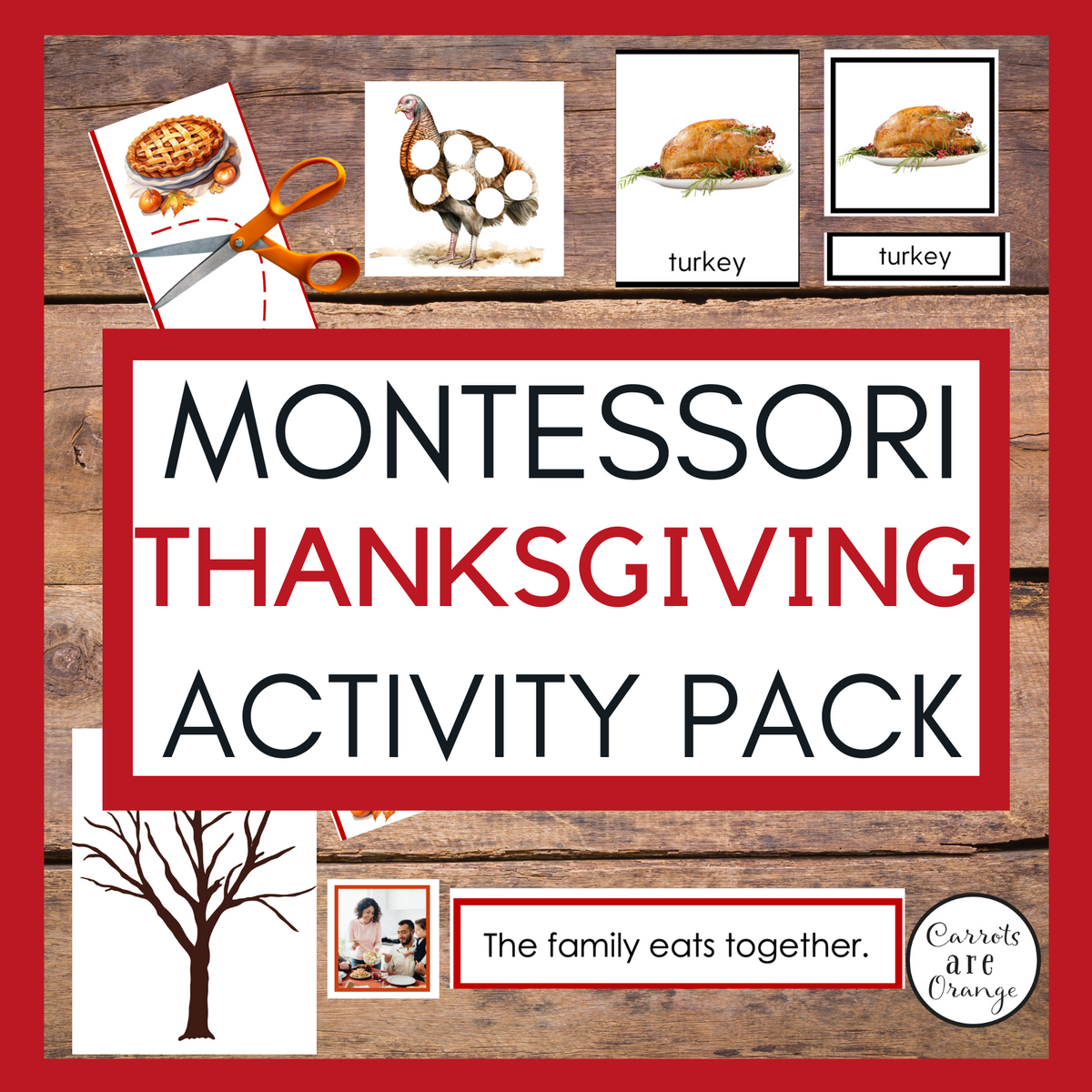 Thanksgiving Themed Activity Pack | Printables by Carrots Are Orange