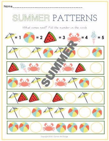 [Activities Pack] Summer Theme | Printables by Carrots Are Orange