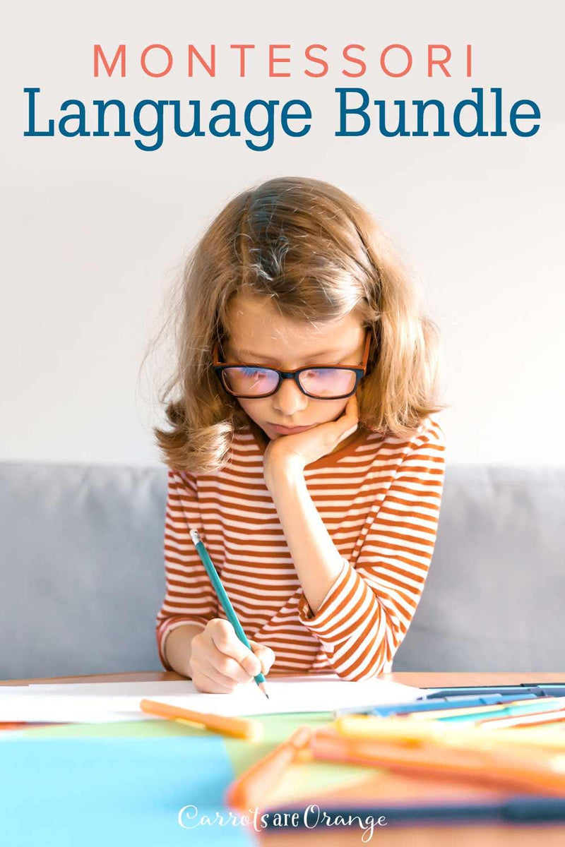 Montessori Language Materials Pack | Printables by Carrots Are Orange