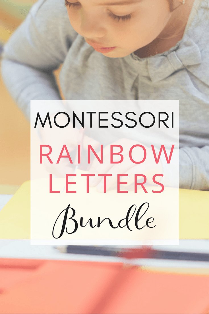 [Bundle] Rainbow Letters | Printables by Carrots Are Orange