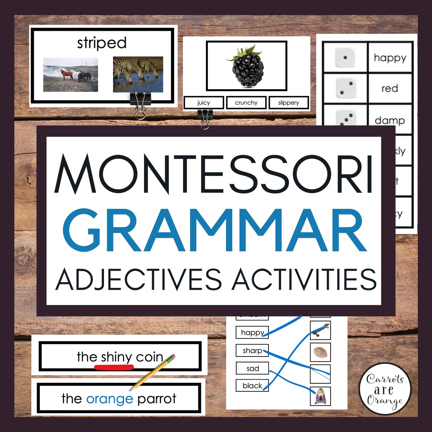 [Grammar] Adjectives Activities | Printables by Carrots Are Orange