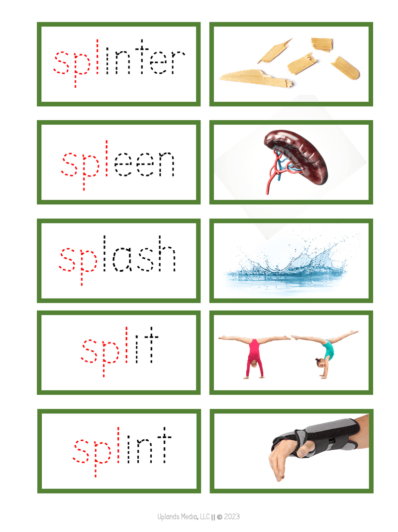 [Green Level] Digraph Word Label & Image Cards #2 | Printables by ...