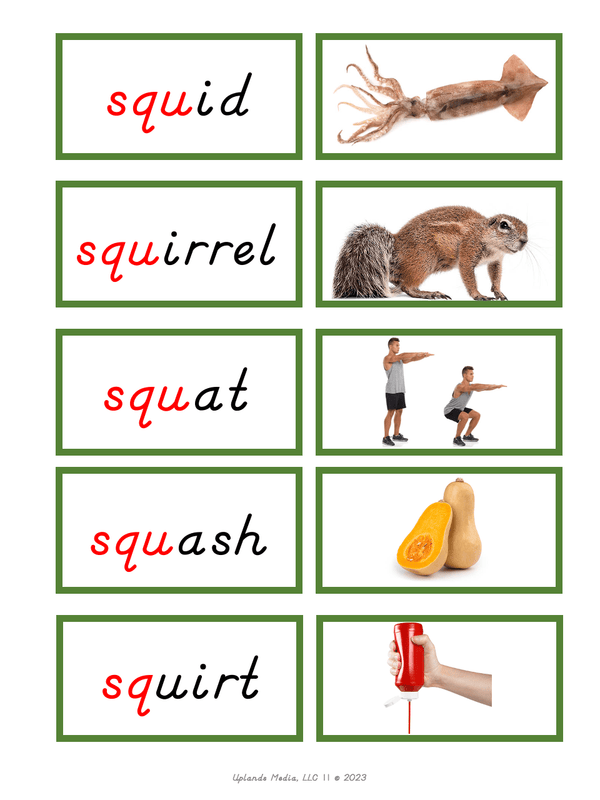 [Green Level] Digraph Word Label & Image Cards #2 | Printables by ...