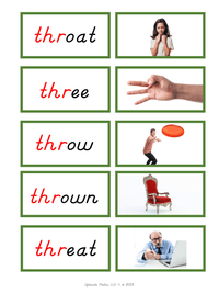 [Green Level] Digraph Word Label & Image Cards #3 | Printables by ...
