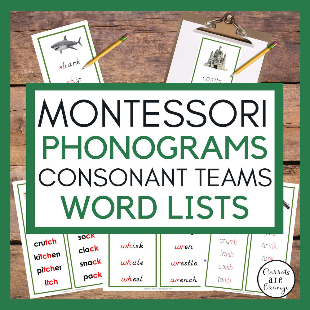 [Green Series] Phonogram Word Lists - Consonant Teams | Printables by ...