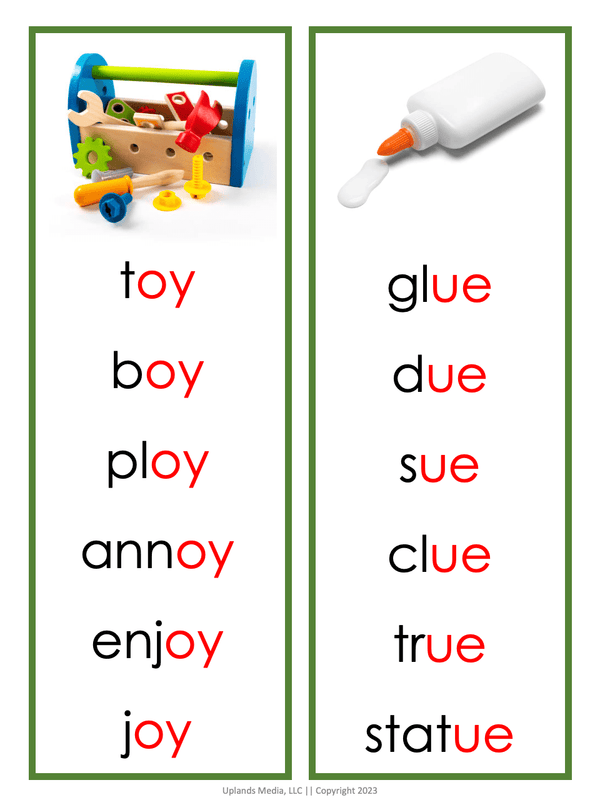 [Green Series] Phonogram Word Lists - Consonant Teams | Printables by ...