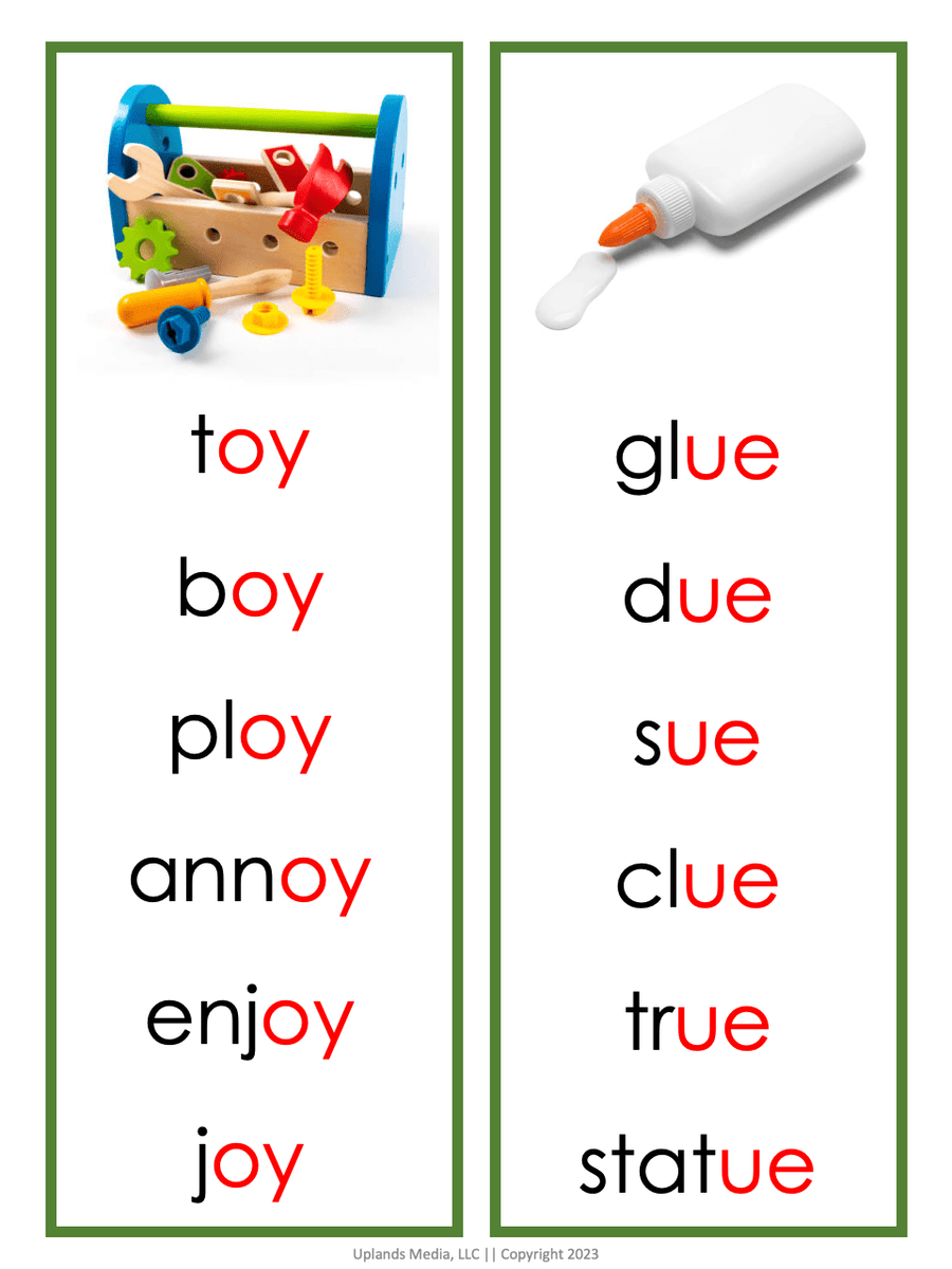 [Green Series] Phonogram Word Lists - Consonant Teams | Printables by ...