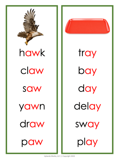 [Green Series] Phonogram Word Lists - Consonant Teams | Printables by ...