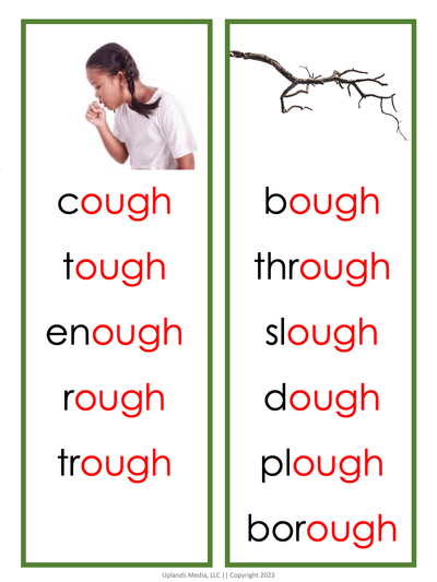[Green Series] Phonogram Word Lists - Vowel Teams | Printables by ...
