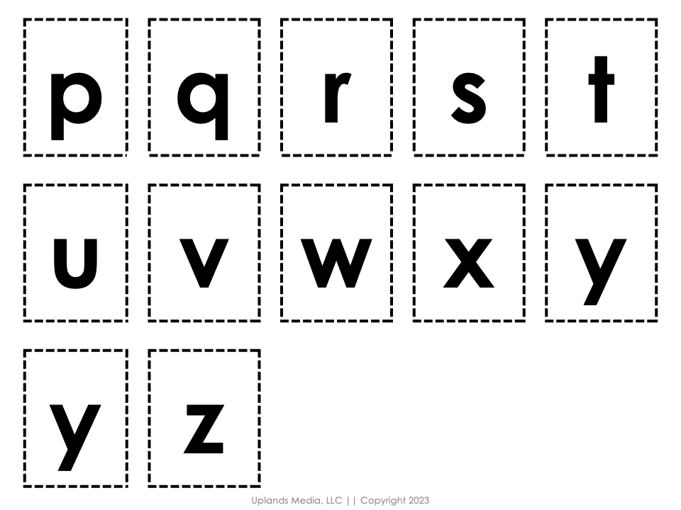 [Language] Printable Moveable Alphabet | Printables by Carrots Are Orange