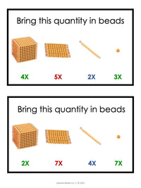 [Math] Montessori Bank Game Cards | Printables by Carrots Are Orange