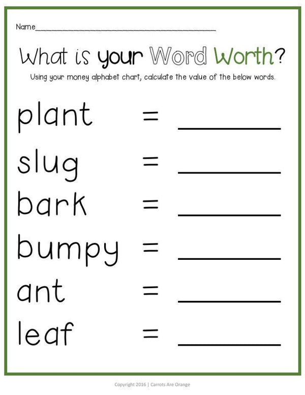 [Activities Pack] Money Themed | Printables by Carrots Are Orange