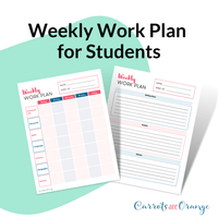 Montessori Weekly Work Plan | Printables by Carrots Are Orange